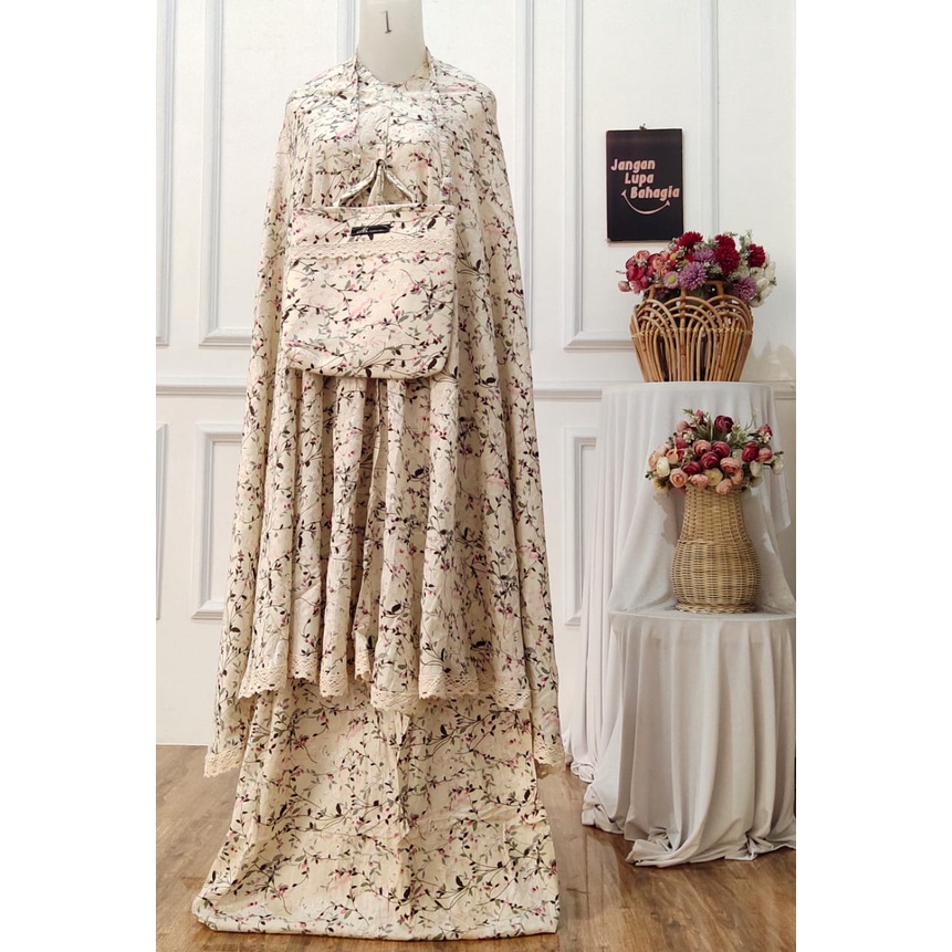 Jual MUKENA RAYON DEWASA MOTIF BUNGA KECIL RENDA SUPER LEMBUT DAN ADEM ...