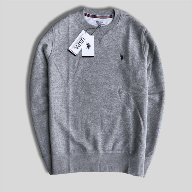 Jual CREWNECK USPA BY POLO RALPH LAUREN GREY | Shopee Indonesia