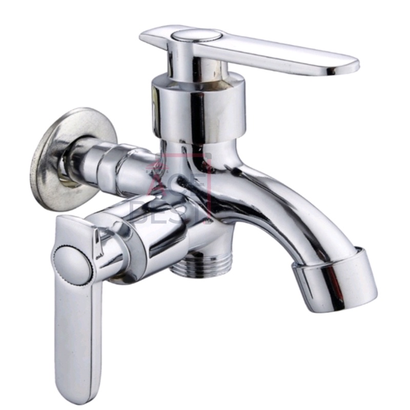 Jual Kran Shower Cabang Kran Stainless Kran Double Engkol JS-50 ...