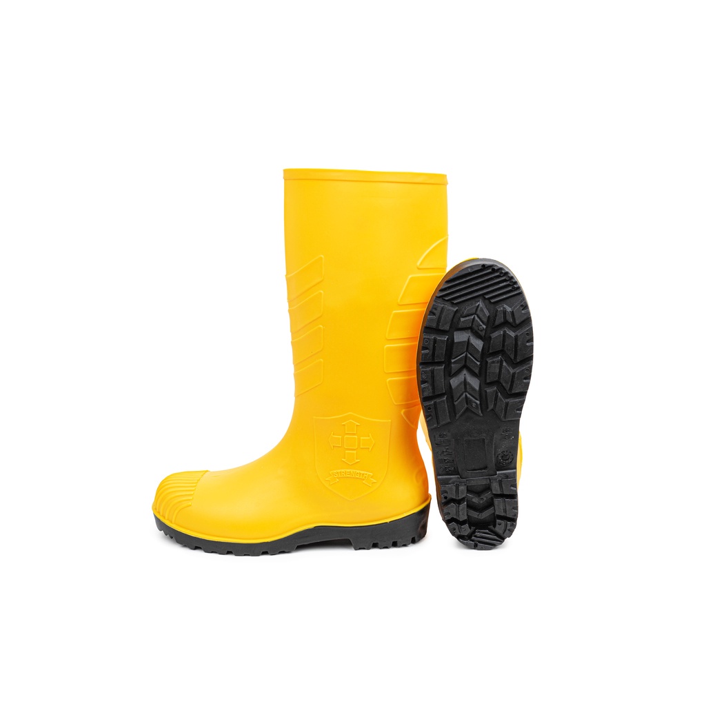 Jual Sepatu Boots Tinggi Safety Petrova STRENGTH kuning-Steel Toe PVC ...
