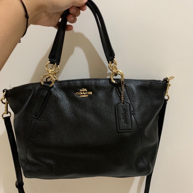 Jual Preloved Tas Coach Mini Kelsey Original | Shopee Indonesia