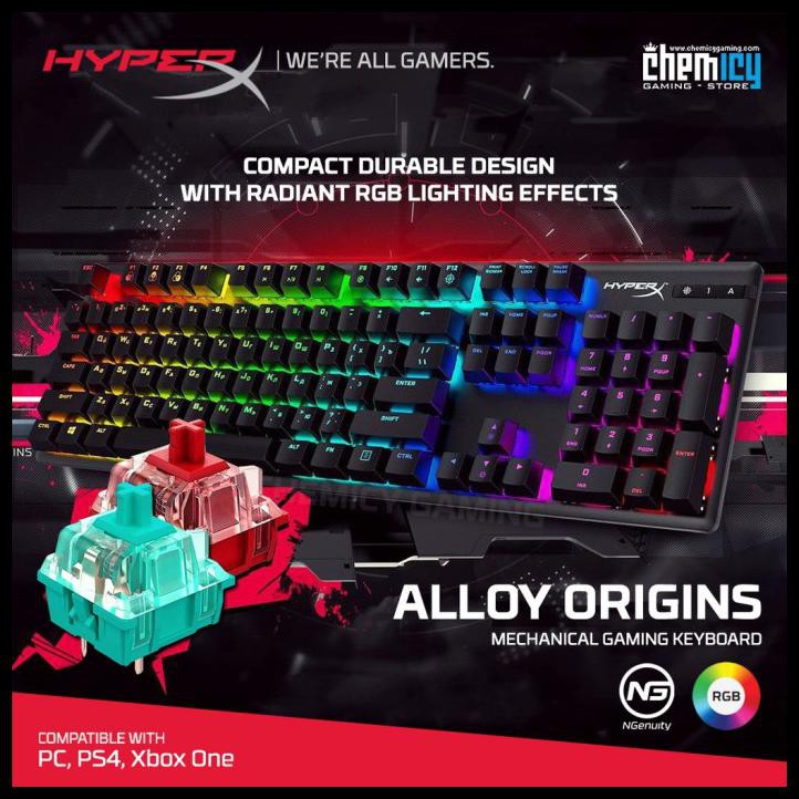 Jual Hyperx Alloy Origins Rgb Fullsize Mechanical Gaming Keyboard ...