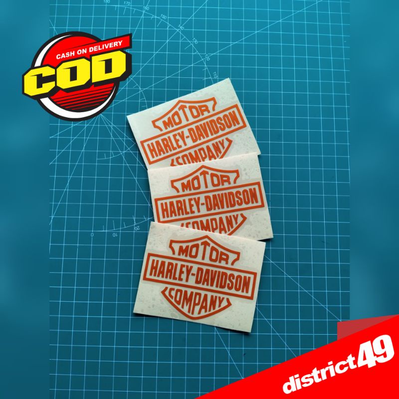 Jual Cutting sticker - Stiker cutting Harley Davidson logo - Stiker ...