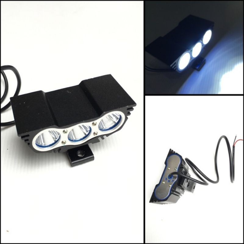Jual Lampu LED STROBO Depan 3 Mata ( Model Mata Elang ) UNIVERSAL UNTUK ...