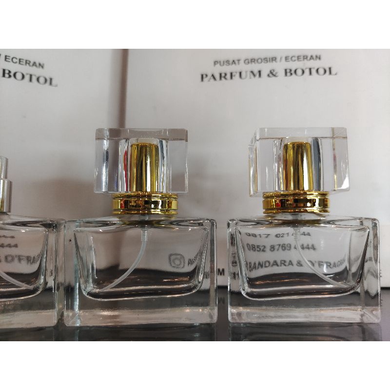 Jual BOTOL 35 ML KOTAK TUTUP CRYSTAL GOLD EXCLUSIVE - BOTOL PARFUM ...
