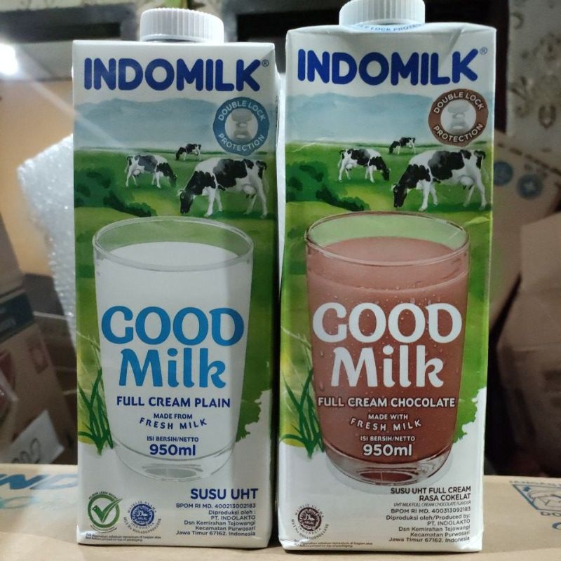 Jual Indomilk Good Milk UHT Full Cream 950ml | Shopee Indonesia