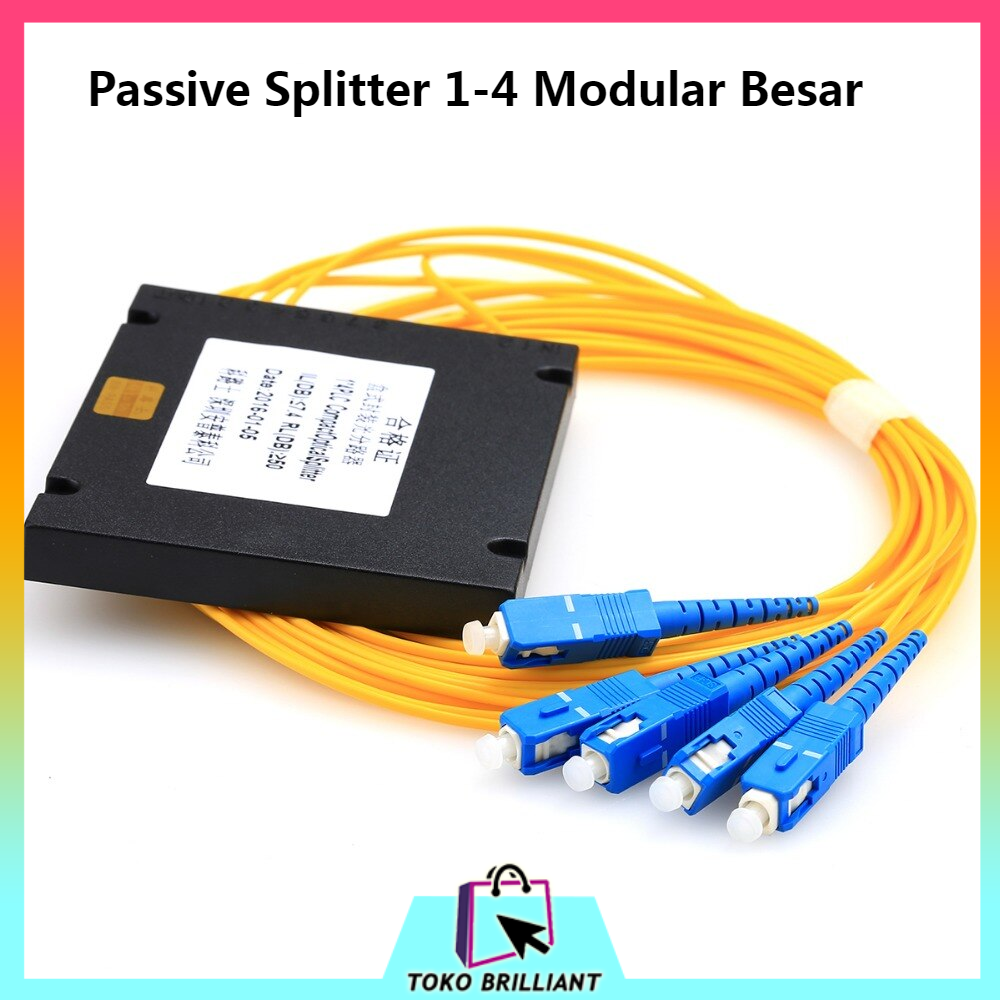 Jual New!! Passive Splitter 1 4 Modular Besar SC UPC Splitter Fiber ...