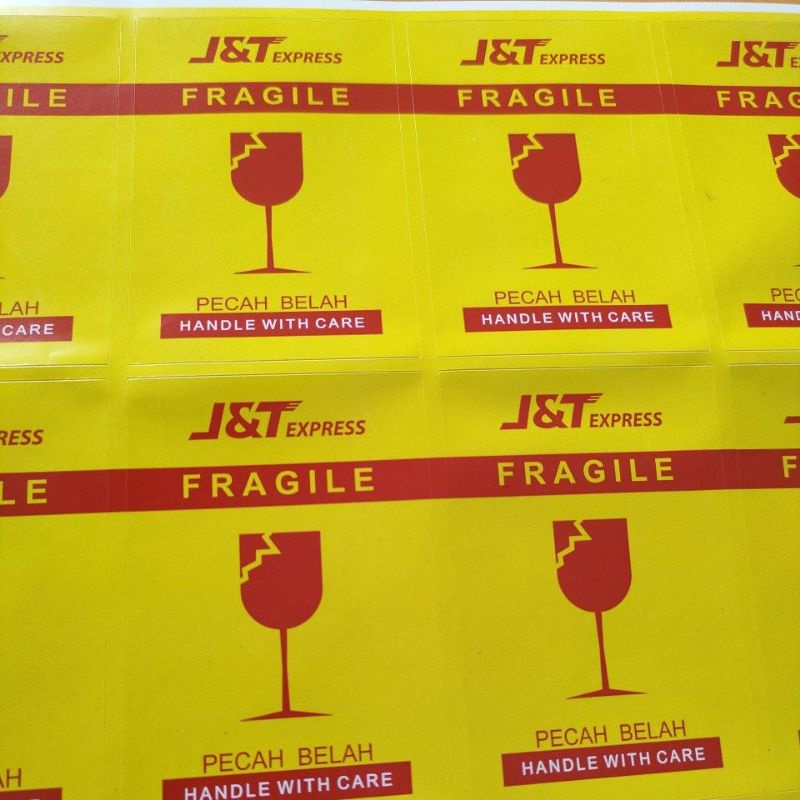 Jual Stiker Fragile Jnt Expresss | Shopee Indonesia