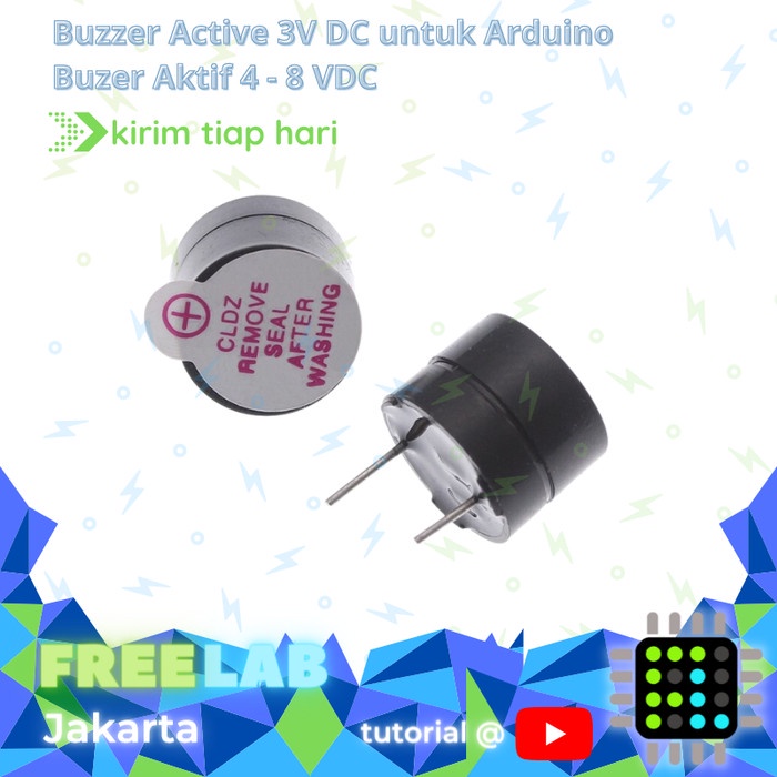 Jual Buzzer Active 3V DC untuk Arduino Buzer Aktif 4 - 8 VDC | Shopee ...