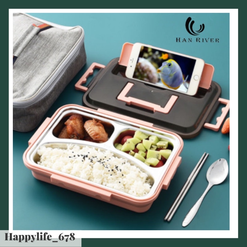 Jual Han River Lunch Box bahan Stainless Steel (Original) | Shopee ...