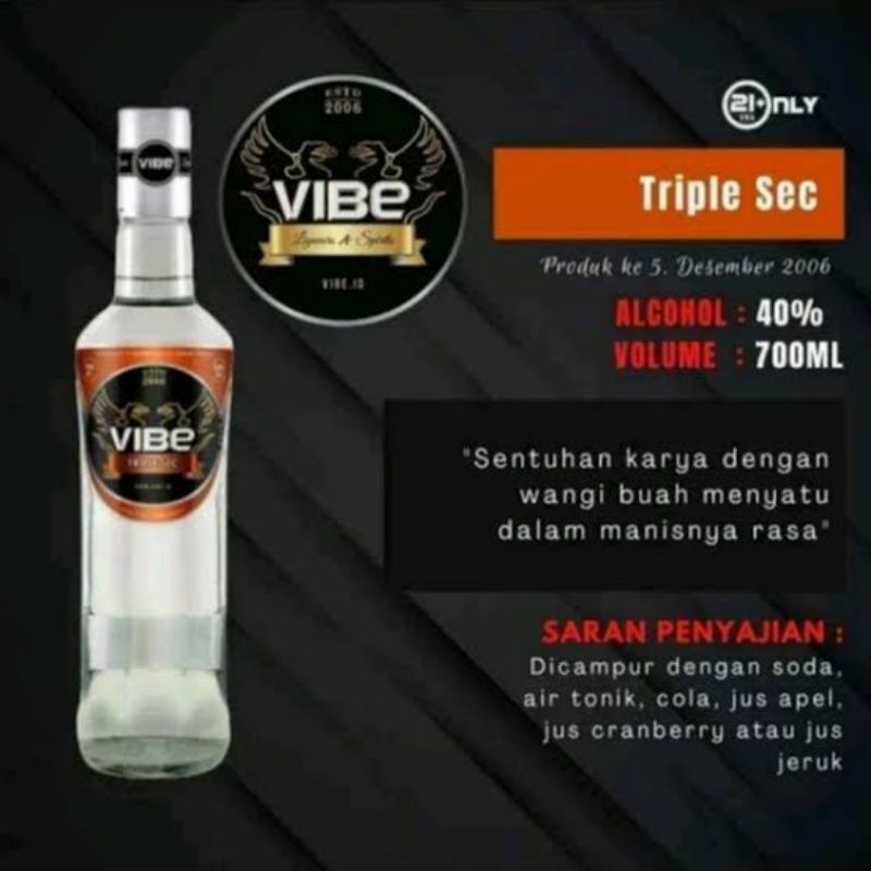 Jual Vibe Triple Sec 700 Ml | Shopee Indonesia
