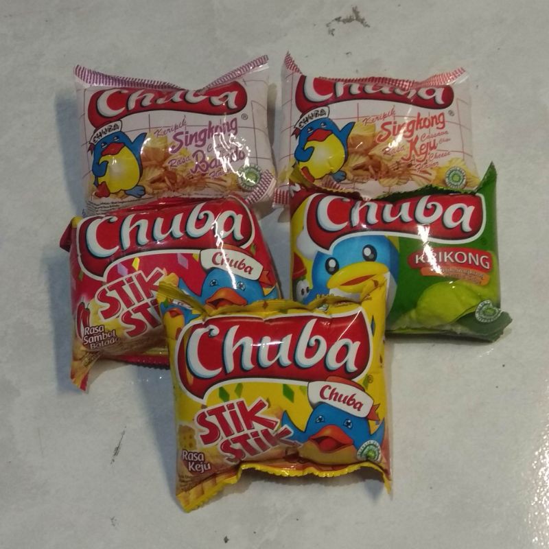 Jual CHUBA Snack Cemilan Jadul Keripik Singkong / Stik Stik Keju ...