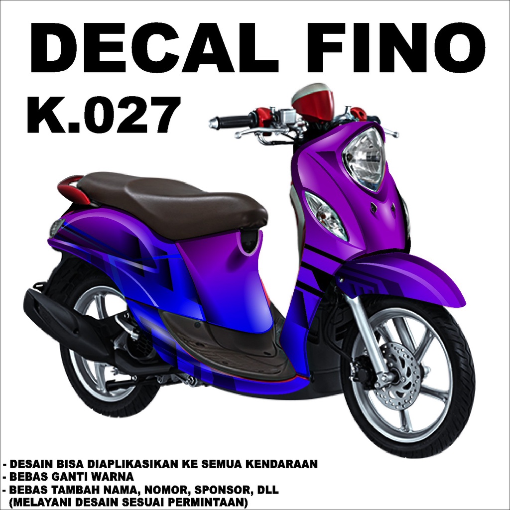 Jual Stiker Fino Decal Full Body motor Fino k.027 | Shopee Indonesia