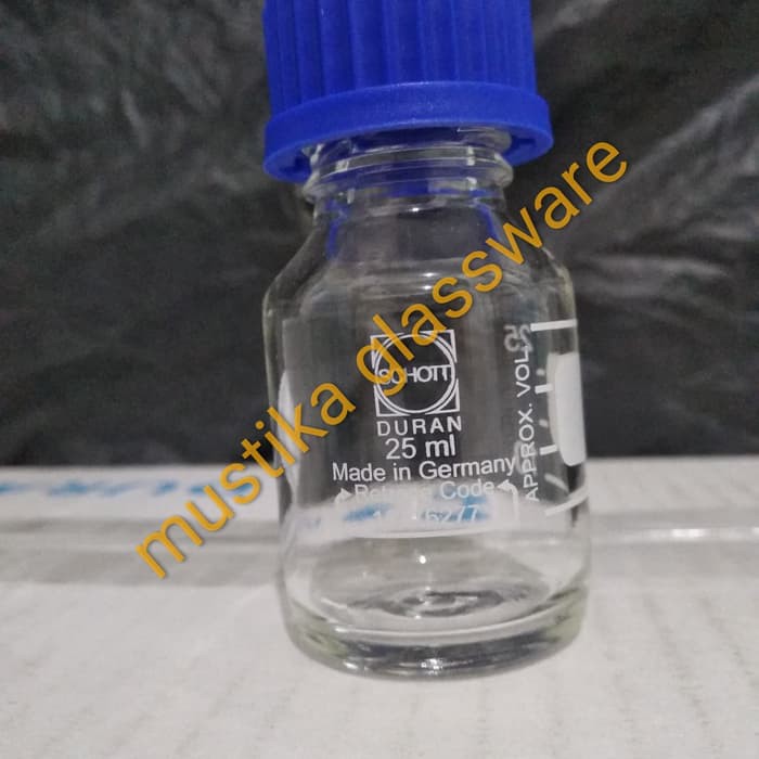 Jual Laboratory Bottle . Botol laboratorium Cap. 25 ml Glass Clear ...