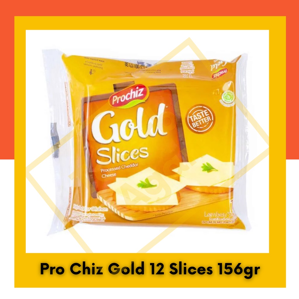 Jual PROCHIZ Keju Gold Slices 12's Procis pack | Shopee Indonesia