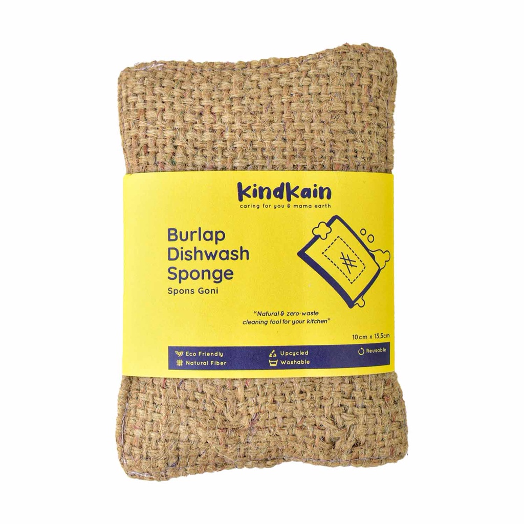 Jual Kindkain Burlap Dishwash Sponge / Spons Goni ( 10 x 13,5 Cm ...
