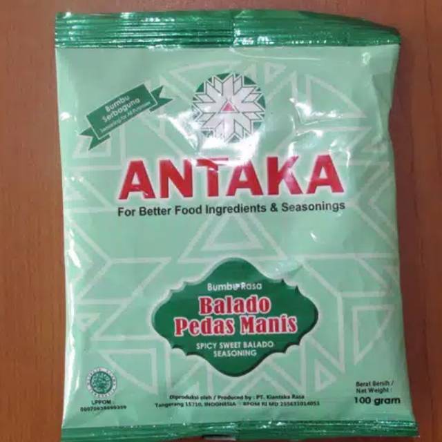 Jual Antaka bumbu tabur rasa balado pedas manis 100gr | Shopee Indonesia