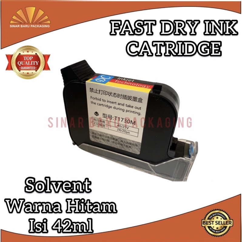 Jual Catridge Solvent 42ml Ink Printjet/Handheld Inkjet Printer Warna ...