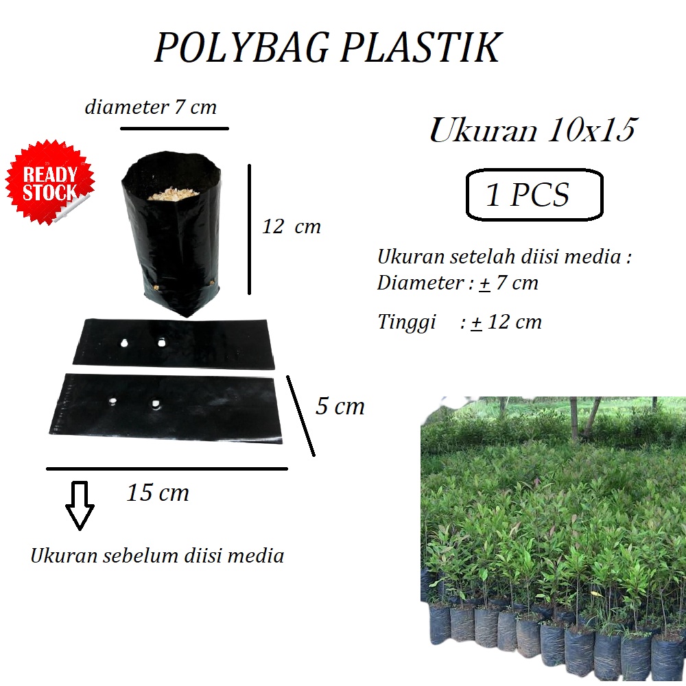 Jual POLYBAG POLIBAG UKURAN 10 X 15 PER LEMBAR | Shopee Indonesia