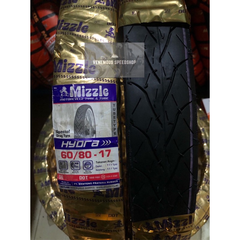 Jual Ban Mizzle Hydra Ukuran 60/80-17 Drag Compound | Shopee Indonesia