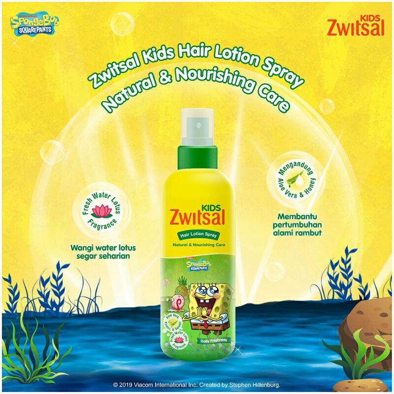 Jual Zwitsal Hair Lotion Spray Natural & Nourishing Care 100 ml ...