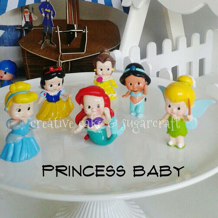 Jual Princess Baby Topper set of 6 - hiasan kue princess | Shopee Indonesia