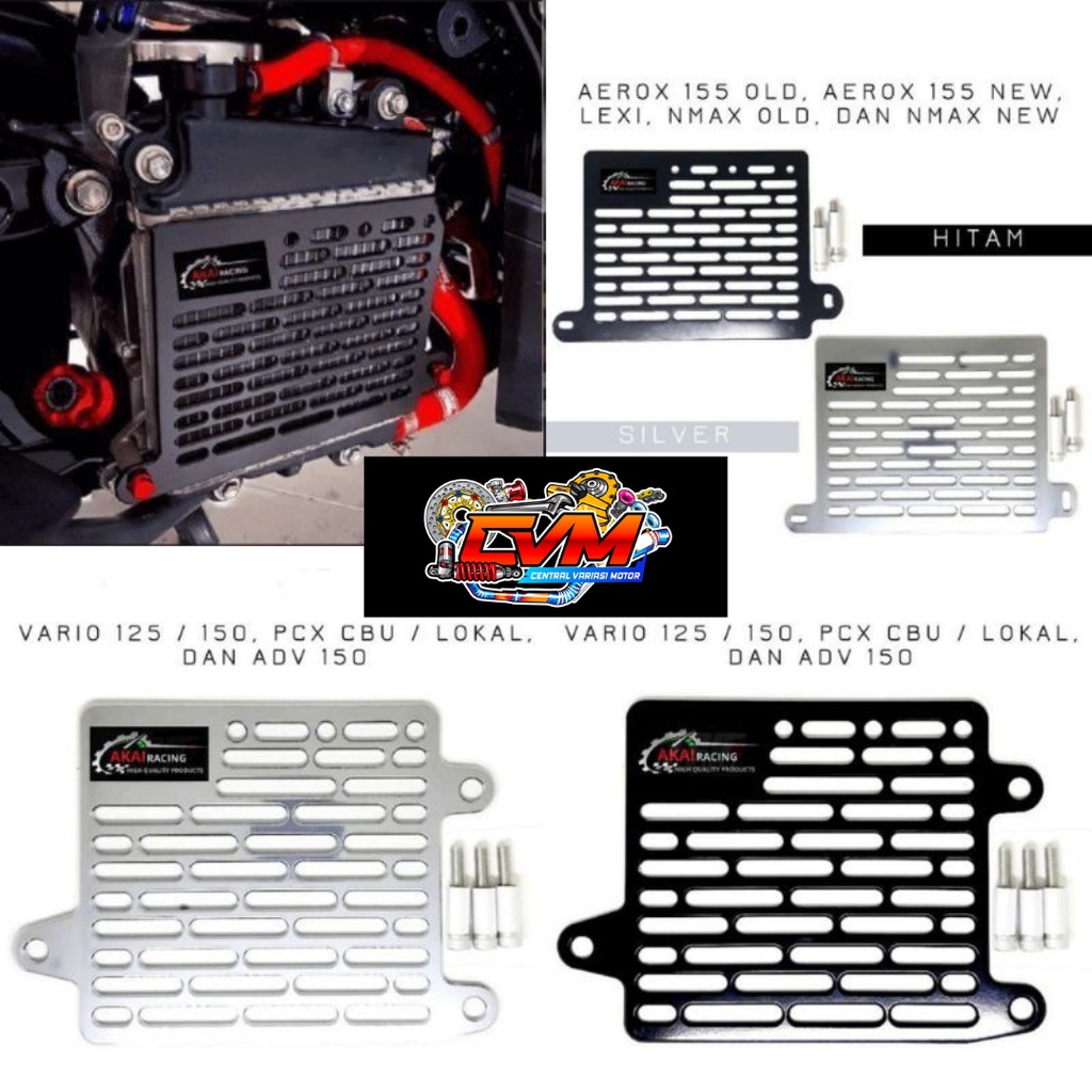 Jual Tutup Radiator Cover Radiator Akai Racing Nmax,Nmax New 2020,Aerox ...