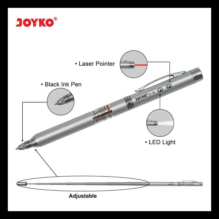 Jual Laser Pointer 4 In 1/ Penunjuk Laser / Senter / Pulpen Joyko Lp-100 Gratis Ongkir | Shopee ...