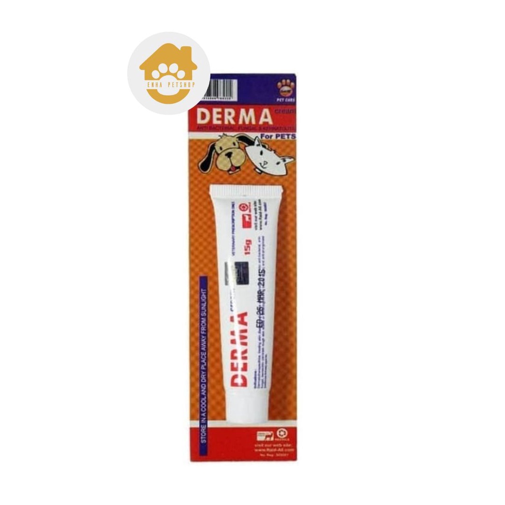 Jual Derma Cream 15gr - Salep Scabies Jamur Infeksi dan Gatal Kucing ...