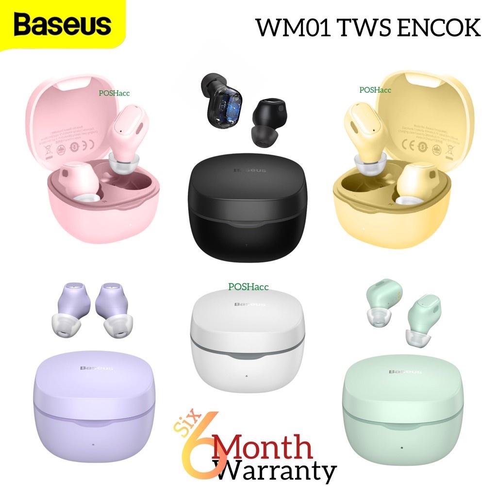 Jual Baseus Encok WM01 True Wireless Earphone TWS Mini Bluetooth Stereo ...