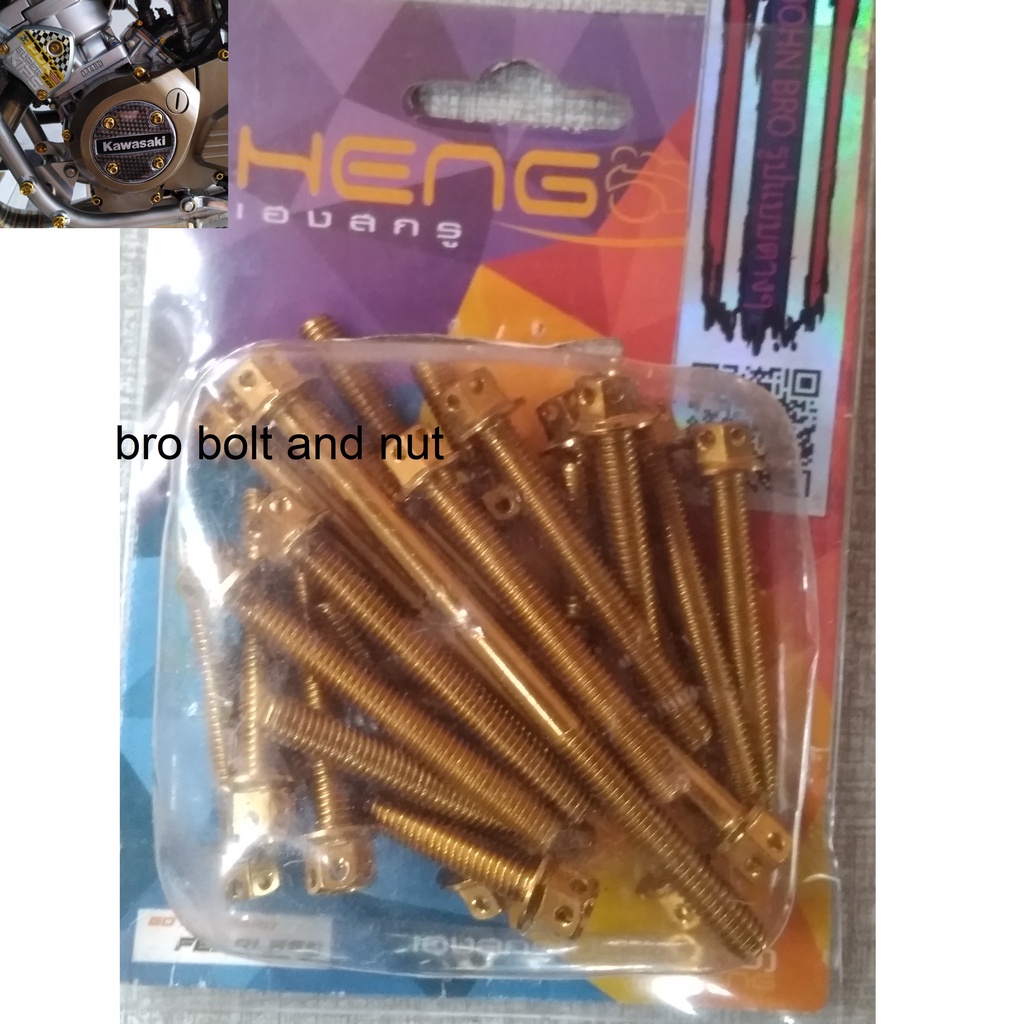 Jual Baut Probolt Mesin Kawasaki Ninja KRR ZX150 R RR old 2004-2013 Isi 25 Baut Original Heng ...