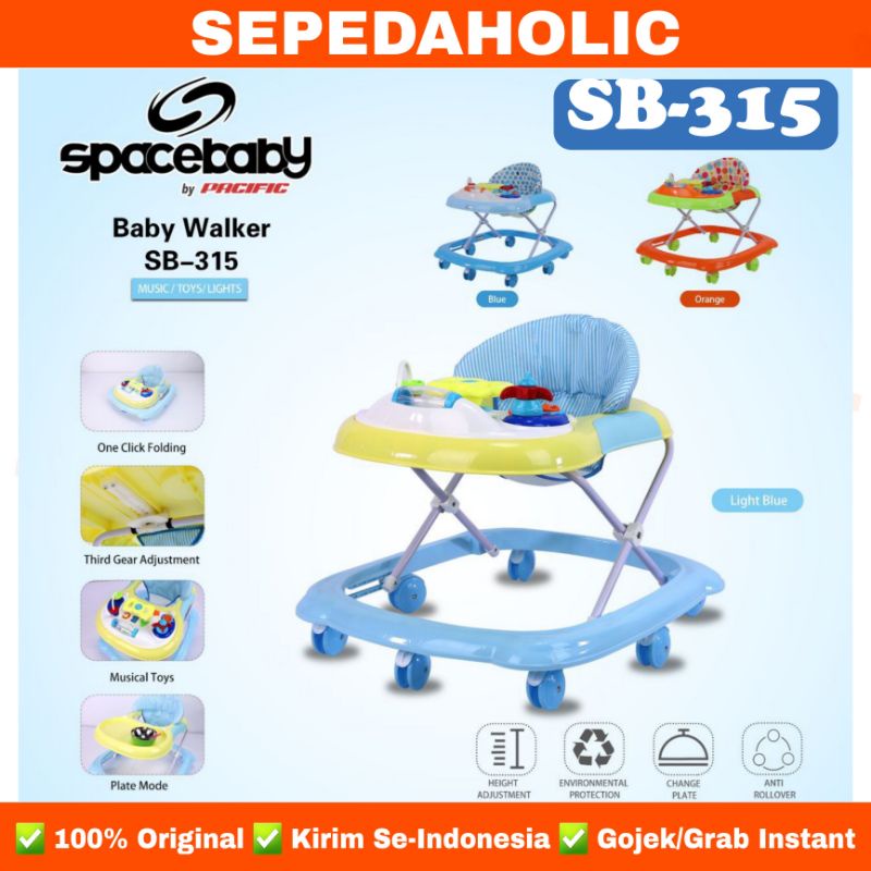 Jual Baby Walker SPACEBABY SB 315 Mainan Musik Alat Bantu Belajar Jalan ...