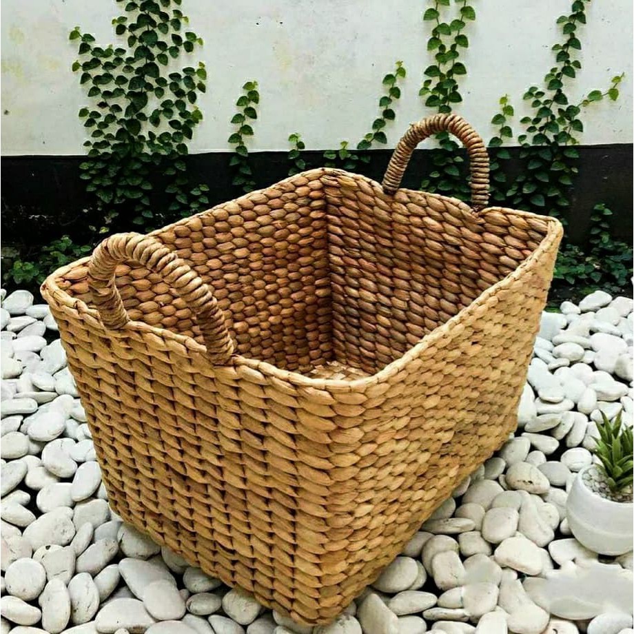 Jual Keranjang Trapesium / Keranjang Anyaman / Keranjang Eceng Gondok ...