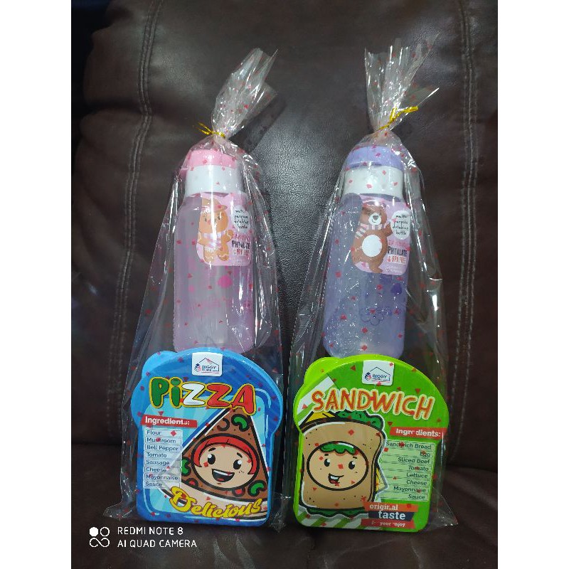 Jual Paket Hemat Souvenir Ulangtahun Kotak Makan ROTi dan Botol Minum ...