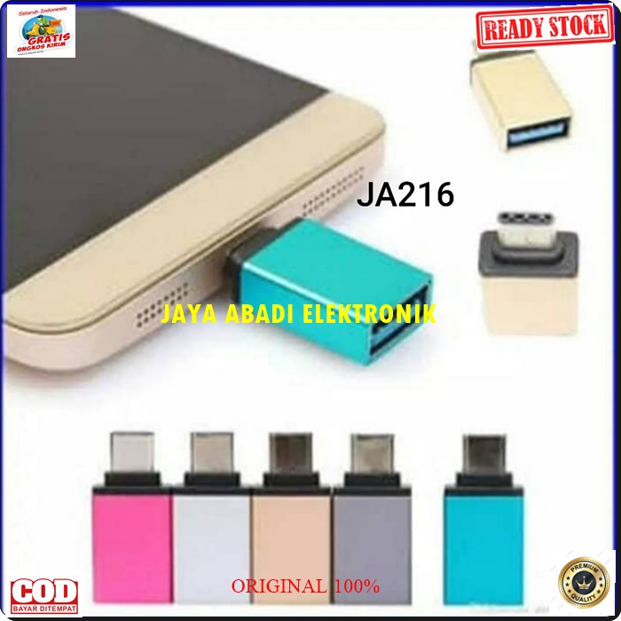 Jual J216 ORIGINAL OTG TIPE C TYPE C USB CONVERTER FLASH DISC ADAPTER KONEKTOR CONNECTOR ...