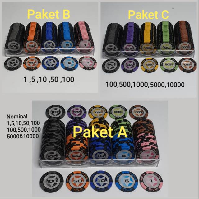 Jual Poker Chips Elegant /Poker Chip /Koin Permainan Poker | Shopee ...