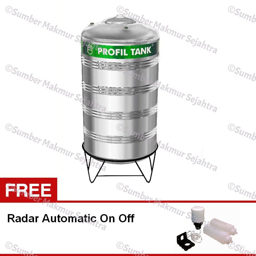 Jual Tangki Air / Toren / Tandon Profil Stainless 3000 Liter - PS 3900 ...