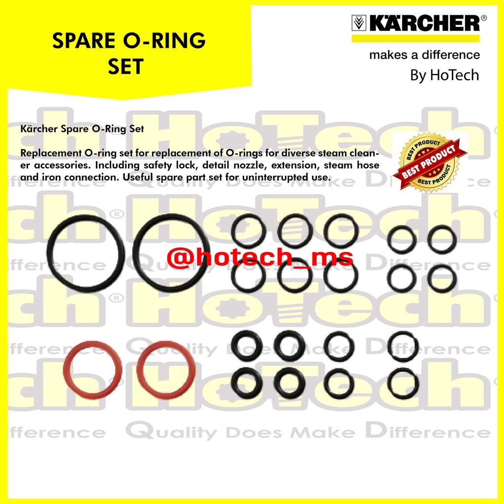 Jual Karcher Spare O-Ring Set For Steam Cleaner | KARCHER | Steam ...