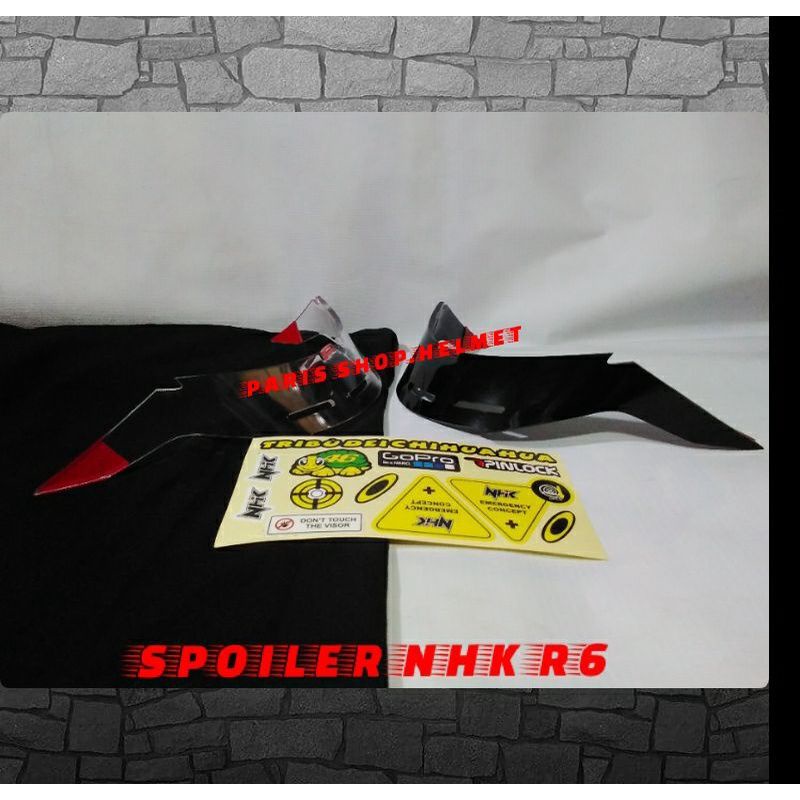 Jual Spoiler NHK R6 + spoiler nhk r6 plus sticker | Shopee Indonesia