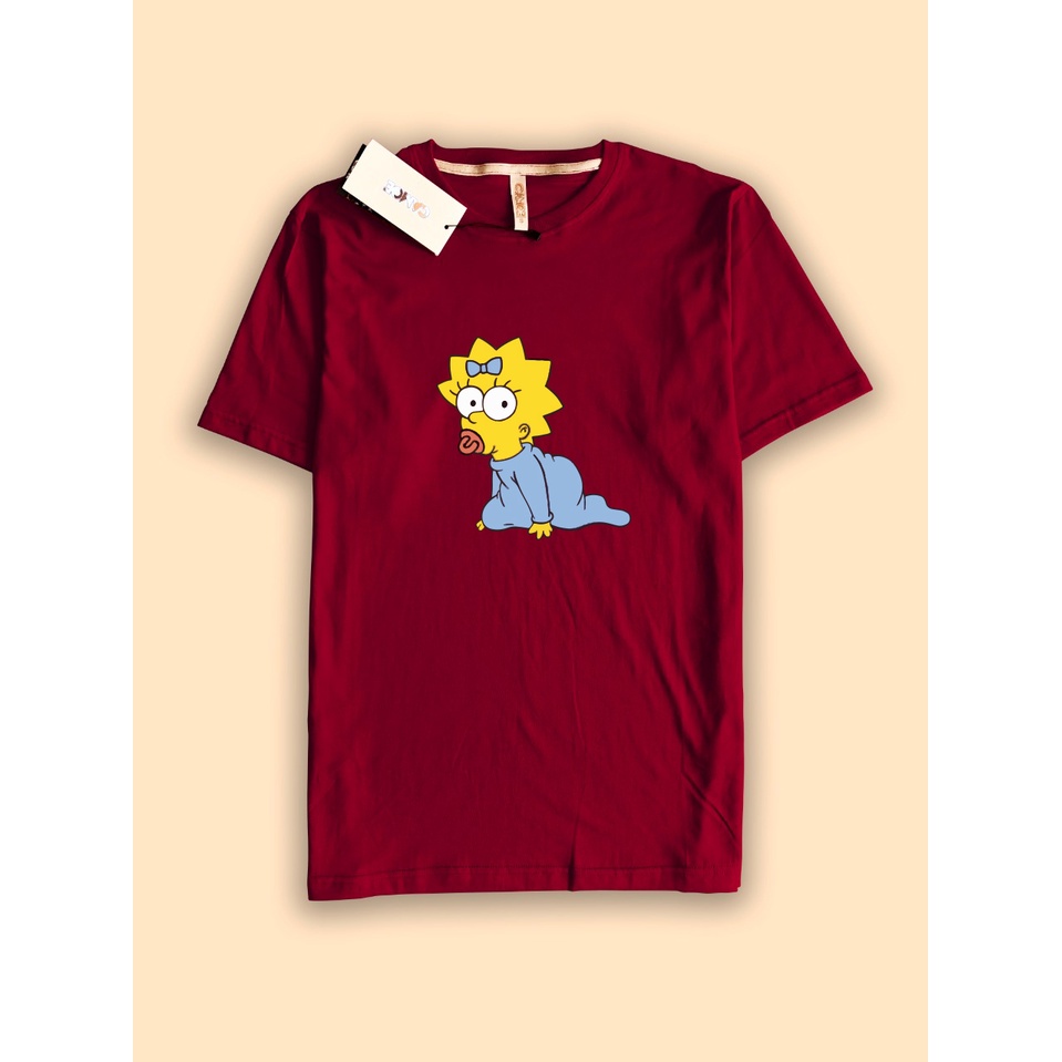 Jual baju kaos tshirt premium baby maggie simpson magie megi family ...