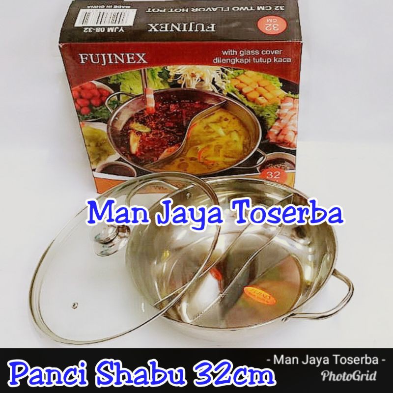 Jual Panci Shabu shabu Viera 32 cm / panci sekat 2 Stainless steel ...