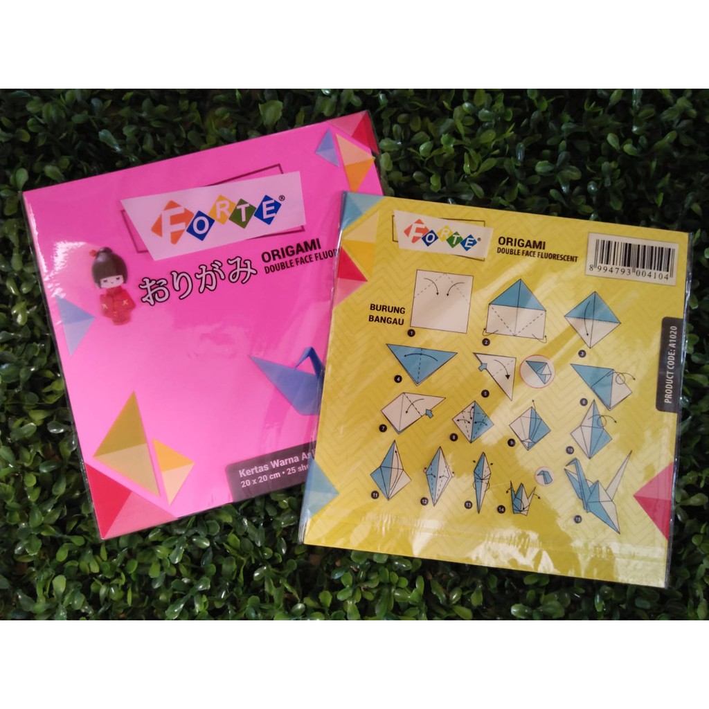 Jual (PAK) KERTAS ORIGAMI / KERTAS LIPAT 20X20 FORTE | Shopee Indonesia