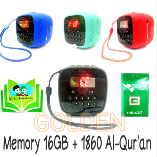 Jual Speaker Al-Qur'an Digital Plus Memory 16 GB sudah ada isi Alquran ...