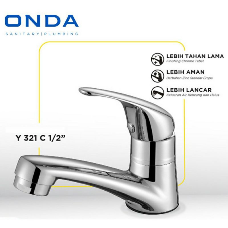 Jual Kran wastafel Onda Y 321 C(R) | Shopee Indonesia