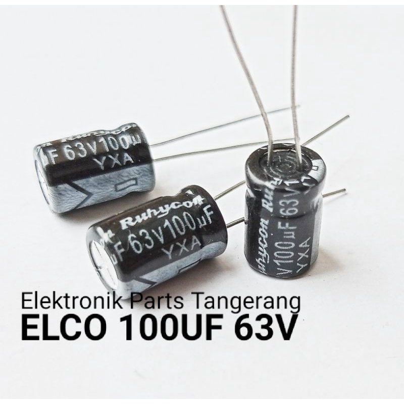 Jual KAPASITOR ELCO 100UF 63V ELCO 100 UF 63V ELCO 63V 100UF ELCO CAPACITOR ELCO 100UF 63V ...