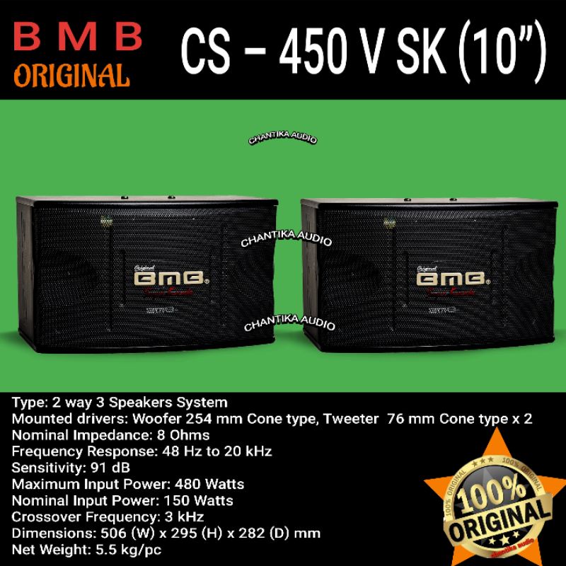 Jual Bmb CS – 450 V SK (10”) Speaker karaoke speaker original speaker ...