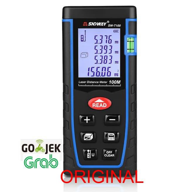 Jual Alat Ukur Meter Digital 100 Meter (Digital Laser Distance Meter ...