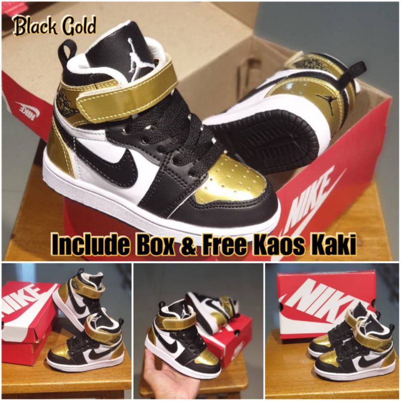 Jual Sepatu nike jordan anak laki laki perempuan gold series sepatu ...