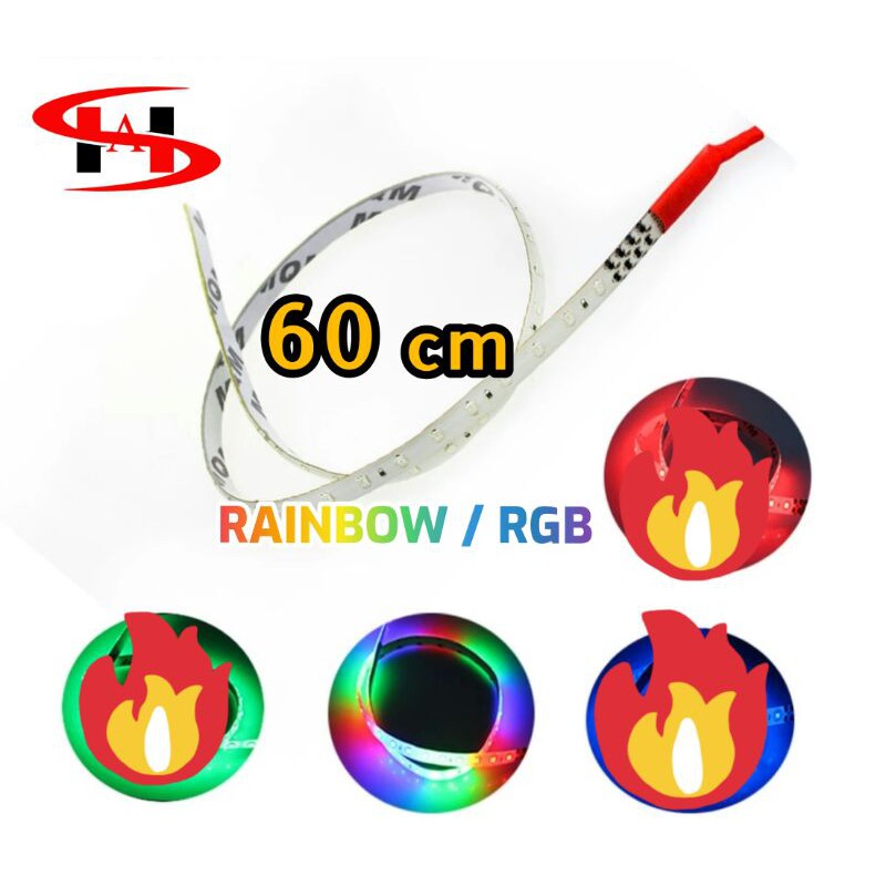 Jual LED STROBO RUNNING 24V STRIP RGB 60CM | Shopee Indonesia