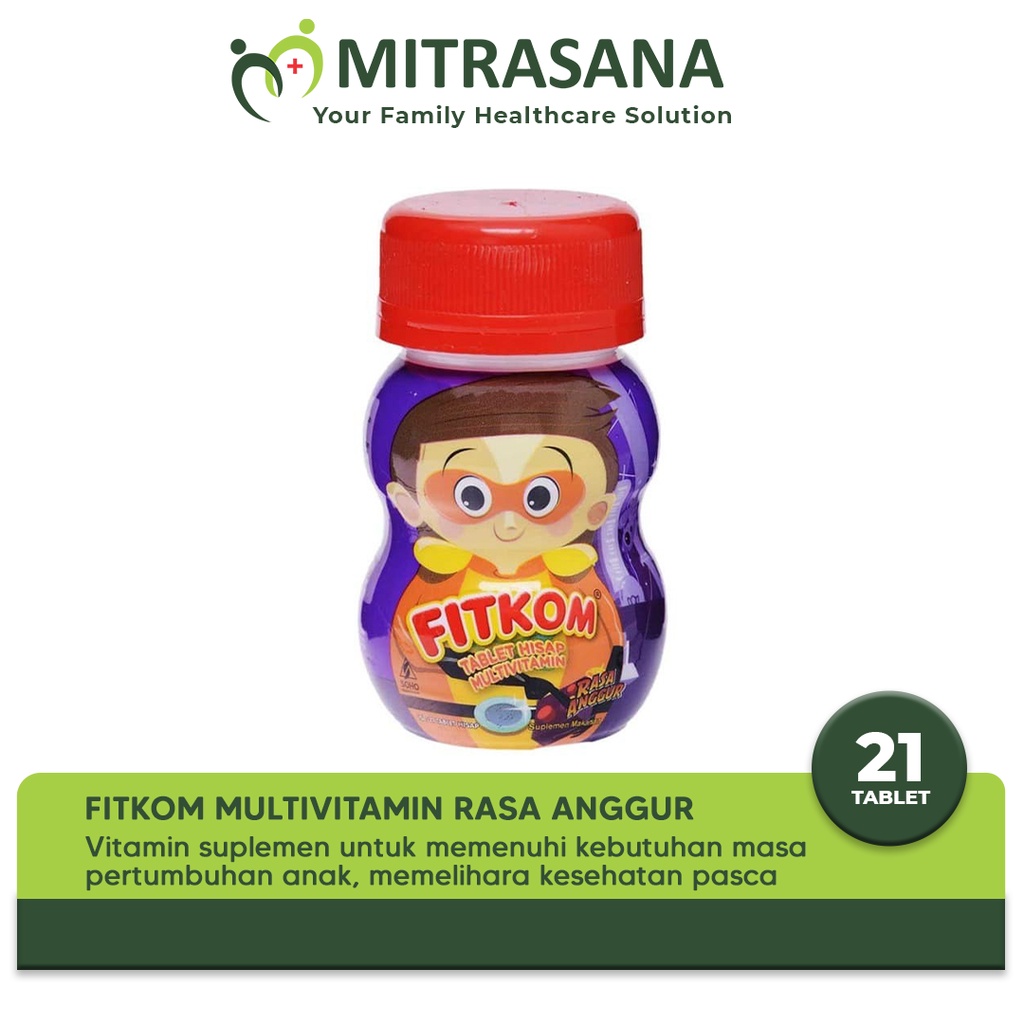 Jual Fitkom - Tablet Hisap Multivitamin (Anak) | Shopee Indonesia